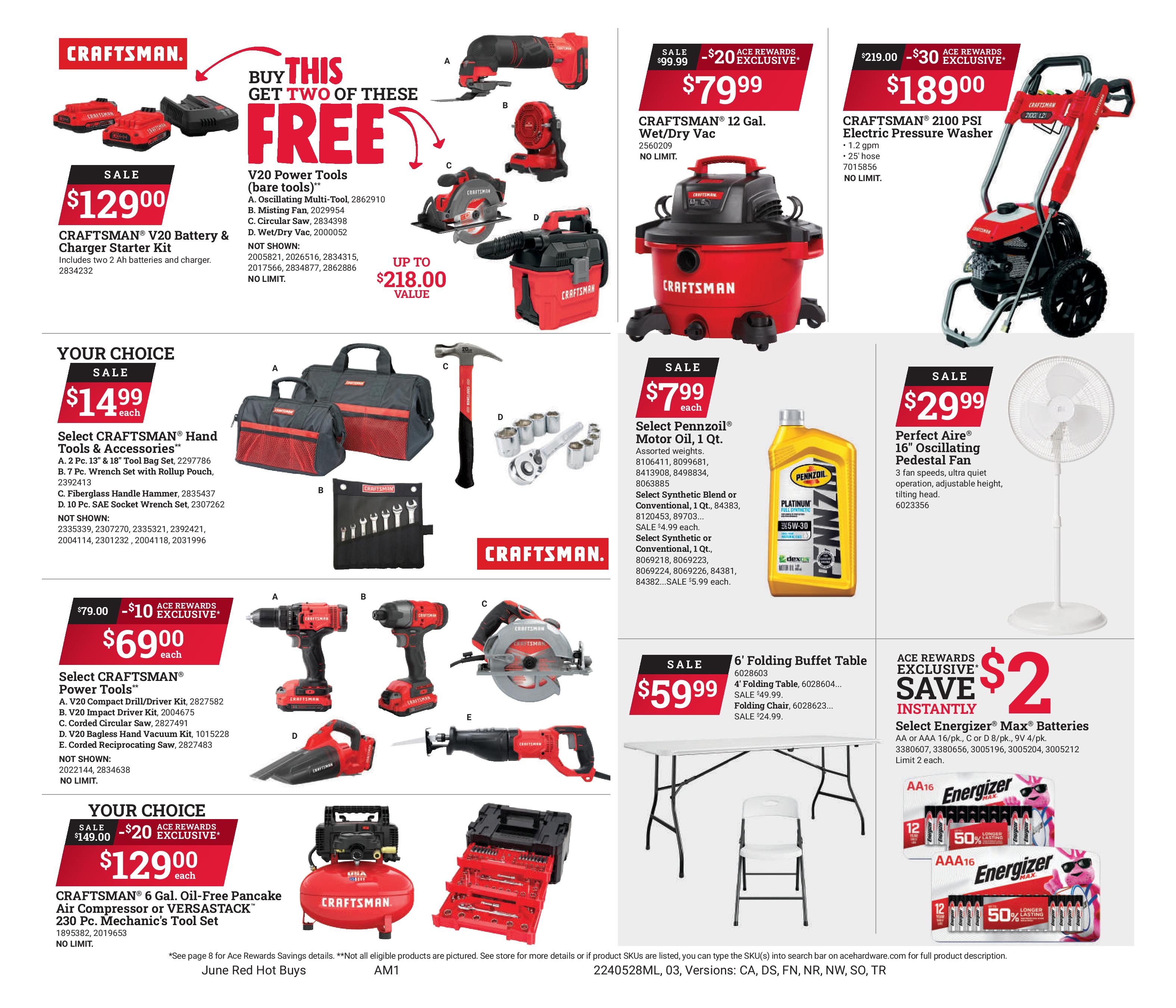 Tool Sale Flyers